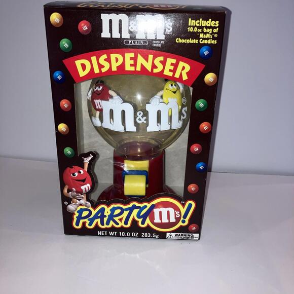M&M'S | Other | Vintage Mms Party Globe Candy Dispenser Wred Bottom New ...